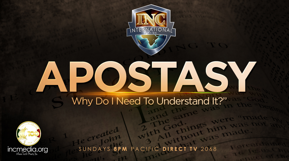 Apostasy, Why Do I Need to Understand it?