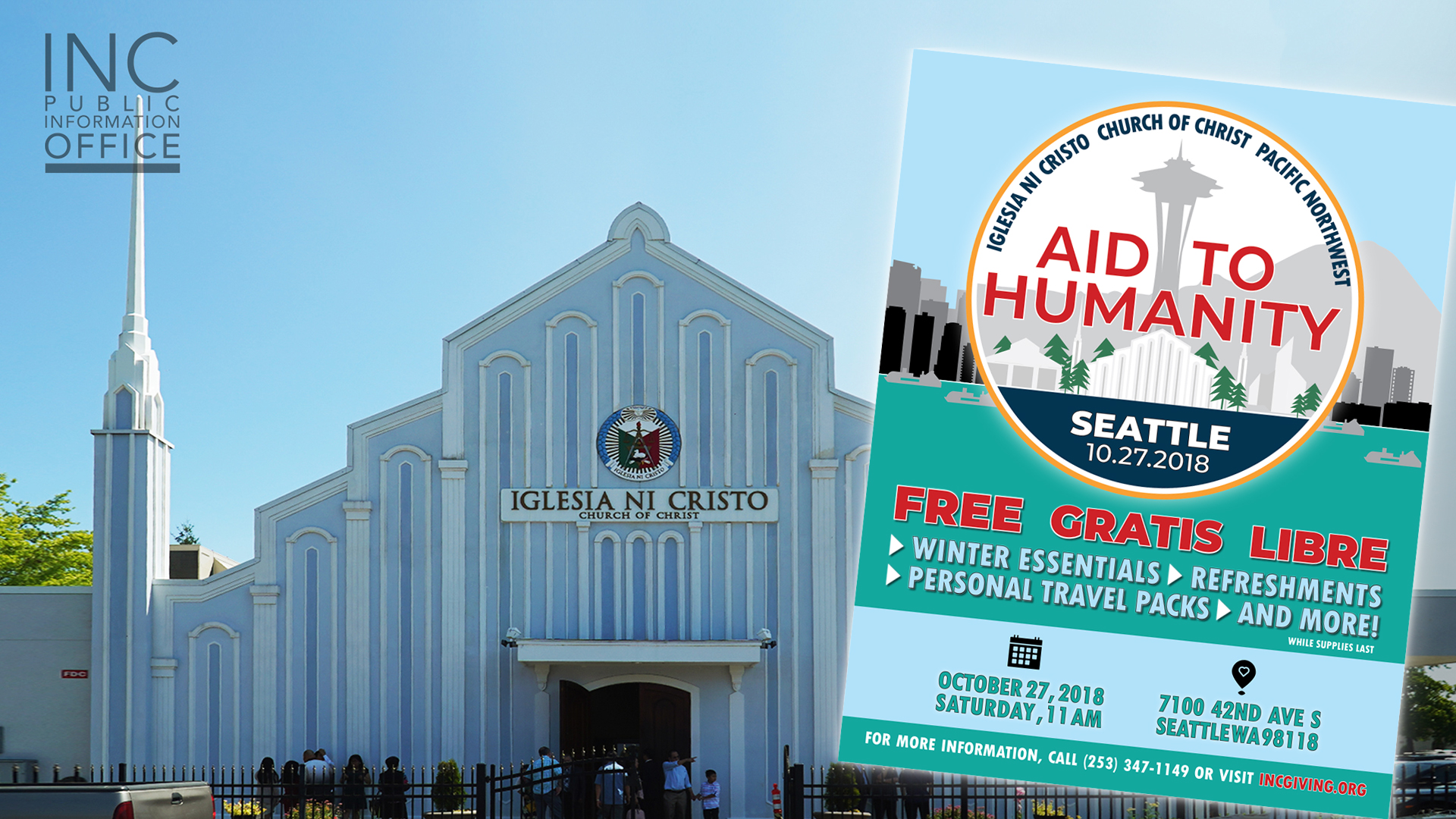 IGLESIA NI CRISTO (CHURCH OF CHRIST) CONTINUES SERVICE TO SEATTLE ...